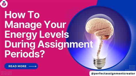 How To Manage Your Energy Levels During Assignment Periods