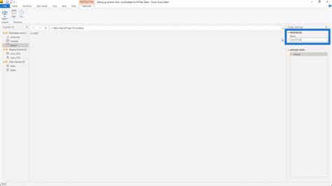 Setting Up A Dynamic Startdate And Enddate For Power Query Date Tables