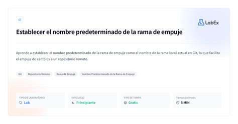 Git Repositorio Remoto Rama De Empuje Labex