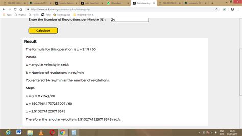 How To Calculate And Solve For Number Of Revolutions Per Minute And Angular Velocity Of Motion