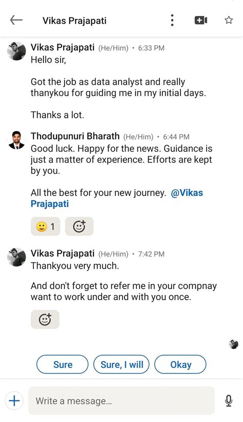 Thodupunuri Bharath On Linkedin Data Successstory Mentoring