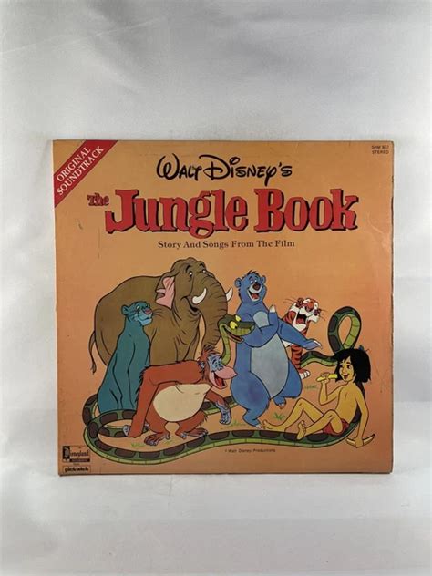Walt Disneys The Jungle Book Original Soundtrack 12 Inch Vinyl Lp