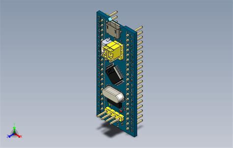 stm32蓝丸 step 模型图纸免费下载 懒石网