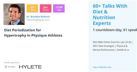 dr brandon roberts 60 talks with diet and nutrition experts