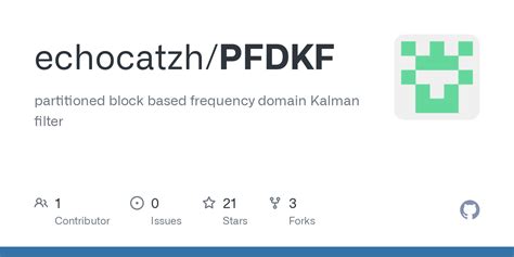 Github Echocatzh Pfdkf Partitioned Block Based Frequency Domain Kalman Filter