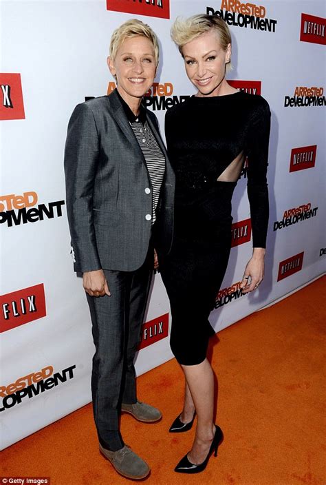 Ellen DeGeneres Denies Marriage To Portia De Rossi Is On The Rocks Daily Mail Online