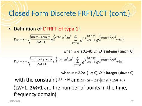 Ppt Introduction Of Fractional Fourier Transform Frft Powerpoint Presentation Id6729546