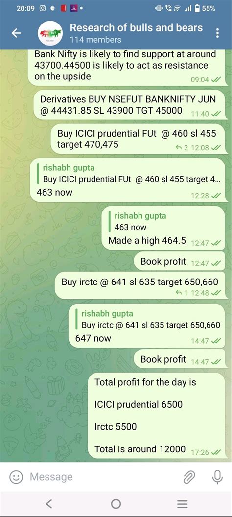 rishabh gupta on linkedin today s profits from my calls join our