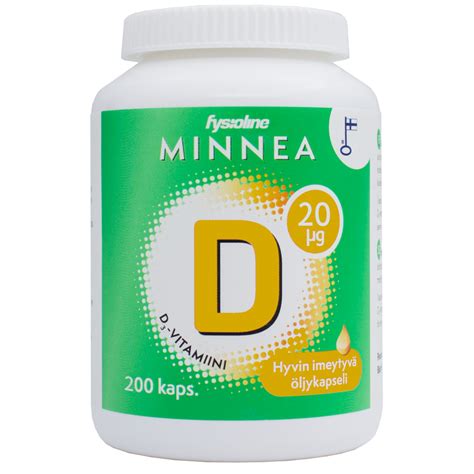 Minnea D Vitamiini 20 Mikrog 200 öljykapselia Apteekkituotteet Fi Verkkoapteekki