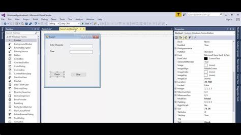 Vbnet Accept A Character And Display Its Case Youtube