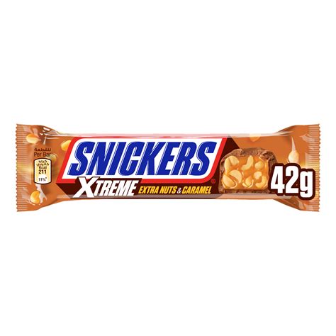 Snickers Extreme Extra Nut And Caramel Chocolate Bar 42 G Online At Best