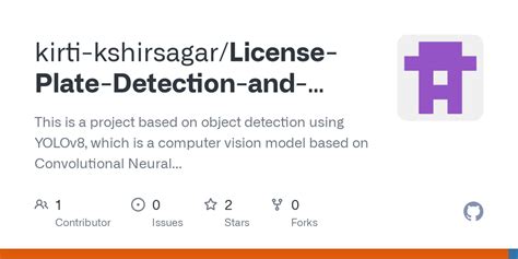 Github Kirti Kshirsagar License Plate Detection And Recognition This Is A Project Based On