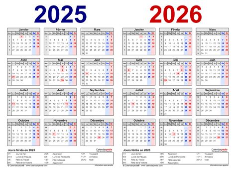 Calendrier Hebdomadaire 2026 Excel Word Et Pdf Sydt