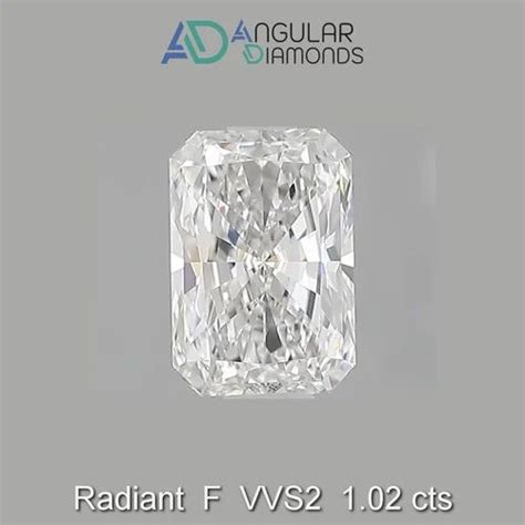 Radiant F Vvs2 102 Carat Igi Cvd Hpht Lab Grown Created Diamonds Size