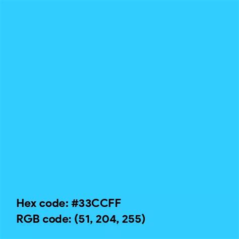 33ccff Color Name Is Highlighter Blue