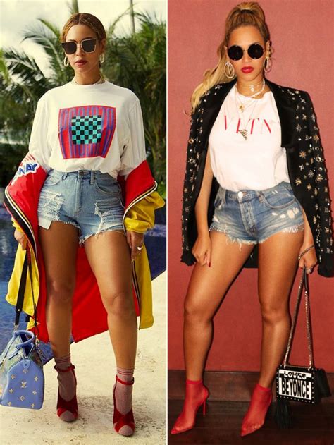 Beyoncé Wears Denim Shorts In Two New Winter Ensembles Beyonce Style