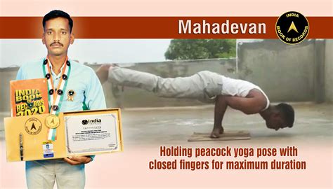 Holding Peacock Yoga Pose With Closed Fingers For Maximum Duration