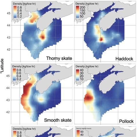 Species Distributions Shown Are The Mean Estimated Distributions