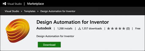 Automation API For Inventor VS Template Autodesk Platform Services
