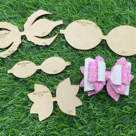 Traceable Bow Template Etsy