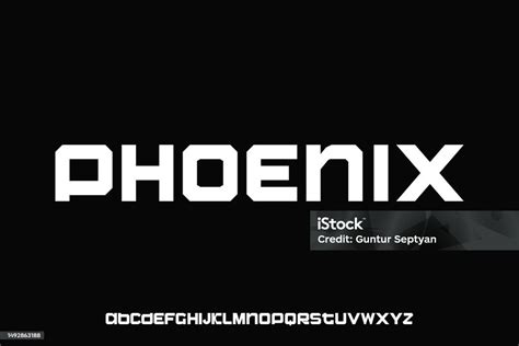 로고타입 헤드라인 등에 적합한 정교한 현대 기술 글꼴 벡터 디자인 0명에 대한 스톡 벡터 아트 및 기타 이미지 0명 개념