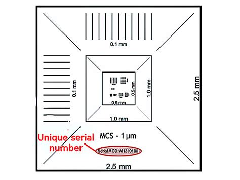 Mcs 1tr Xy Traceable Calibration Standard Unmounted Labtech