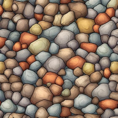Premium Ai Image Colorful Rocks Arranged In A Pattern