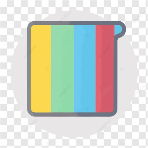 다채로운 줄무늬 아이콘이 있는 화려한 배경 벡터 흰색 배경에 있는 Deline의 단순한 다채로운 아이콘 그림자 없음 작은 프레임 중앙 Png 일러스트 및 벡터 에