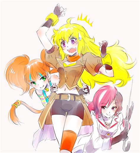 Yang Xiao Long Neo Politan And Neon Katt Rwby Drawn By Iesupa
