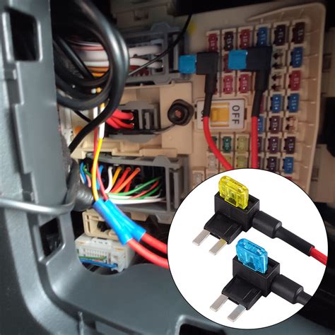 Fuse Tap Adapter Kit 12v 15 Amp 20amp Car Add A Circuit Mini Atm Apm Blade Lot