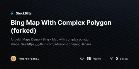 Bing Map With Complex Polygon Forked Stackblitz