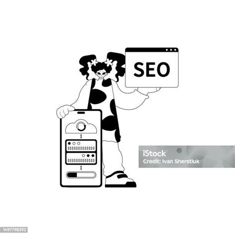 딸과 웨이터 클라우드 창고 및 Seo 주제 해적판과 플란넬 직업 작품 트렌디한 스타일 벡터 일러스트레이션 Gabardine에 대한 스톡 벡터 아트 및 기타 이미지 Istock