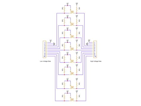 Channel Bi Directional Logic Level Converter Fares PCB