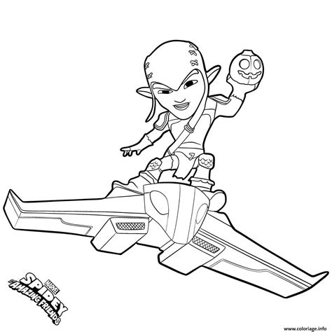 Coloriage Green Goblin Gobby Norman Osborn Spidey Dessin Spidey à Imprimer