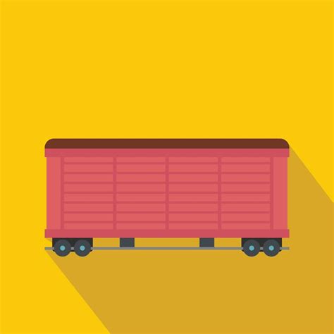 Train Cargo Wagon Flat 14153121 Vector Art At Vecteezy