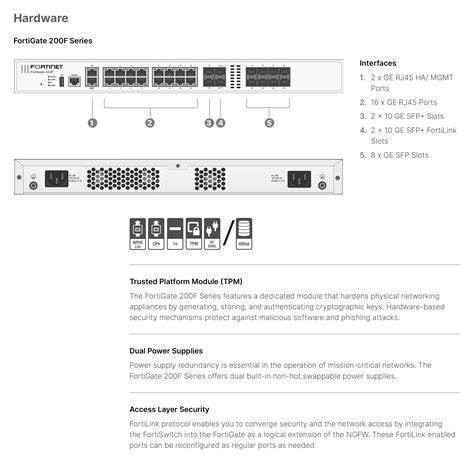 Fortigate F Firewall Appliance Ge Rj Ports Ge Sfp Slots Ge Sfp Ports
