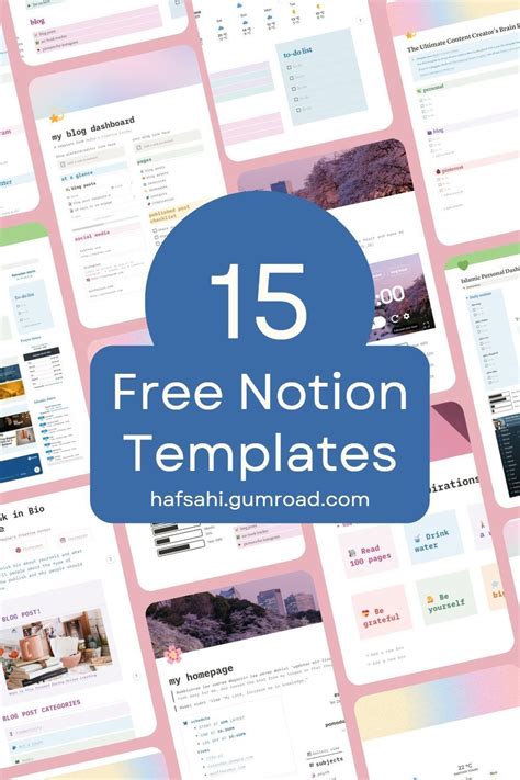 15 Free Aesthetic Notion Templates Planner Printables Free Business