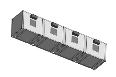 Design 3000x2400x2400mm Conjoined Container House Topologroup