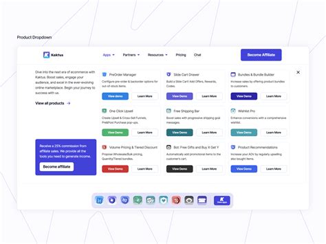 app selection menu aards