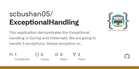 Github Scbushan05exceptionalhandling This Application Demonstrates