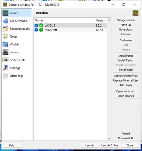 installing minecraft fabric mods with the multimc launcher