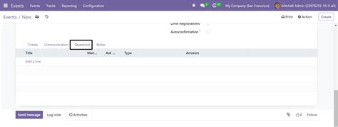 Events App In Odoo 16 Odoo V16 Community Edition Book