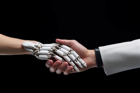 Premium Ai Image Robotic Human Hand