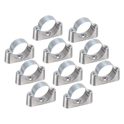 Uxcell 10pack Pipe Support Pipe Bracket Clamp Wall Mount Ceiling Mount For 51mm Pipe