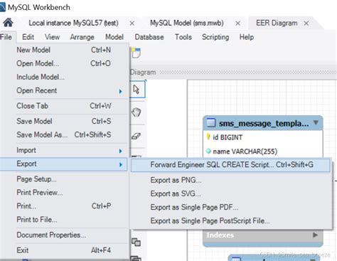 Smsmwb的文件如何在mysql Workbench 生成sql 语句workbench生成ddl脚本 Csdn博客