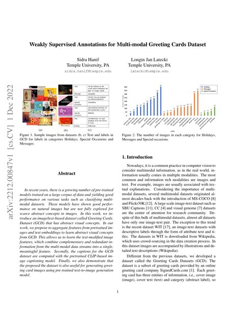 Pdf Weakly Supervised Annotations For Multi Modal Greeting Cards Dataset
