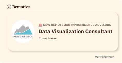 Hiring Data Visualization Consultant Prominence Advisors