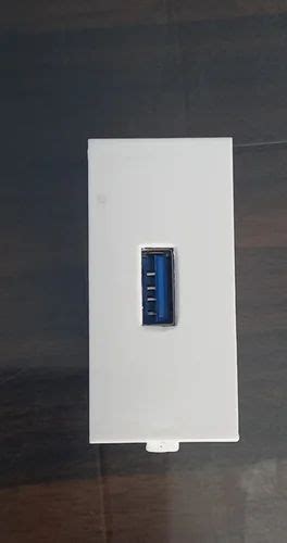 White Usb Socket 1 Module Modular Type Gold Series E Guard 5 Volt At ₹ 179 Piece In Greater