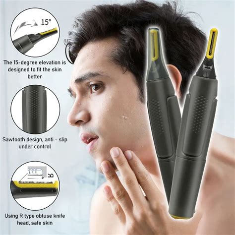 Электрический триммер для волос в носу и ушах | AliExpress