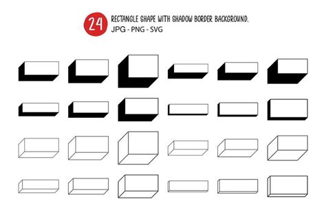 Rectangle Shape With Shadow Border